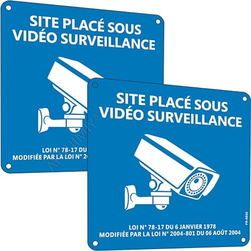 DAOUZL Panneau Camera Surveillance, Propriété Privée sous Surveillance ...