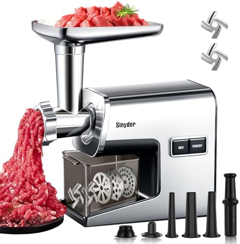 Amazon.com: Sinyder Electric Meat Grinder,3000 Max Heavy Duty Stainless ...