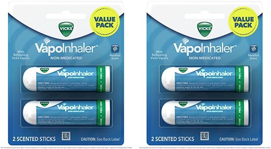Amazon.com: Vicks VapoInhaler, On-The-Go Portable Nasal Inhaler, Non ...