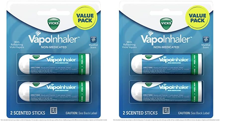 Amazon.com: Vicks VapoInhaler, On-The-Go Portable Nasal Inhaler, Non ...