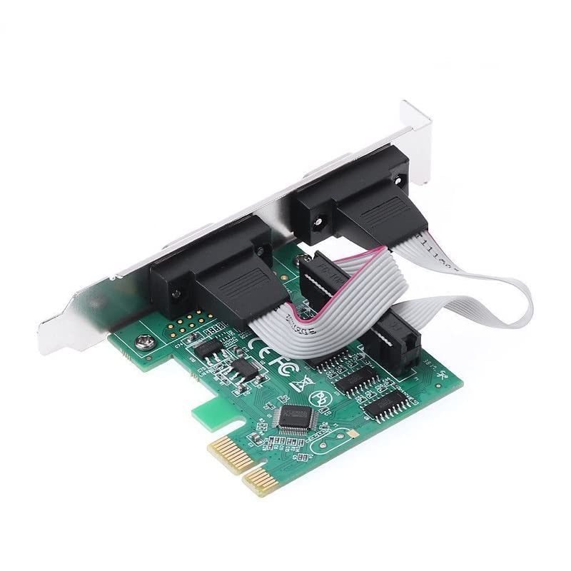 Multibao PCI-Express 2 ports Serial Card, Dual Port Serial RS-232 DB9 ...