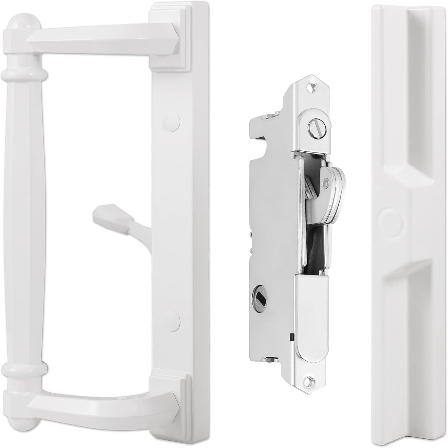 Amazon.com: House Guard 20002 Series Patio Door Lock and Handle Set ...