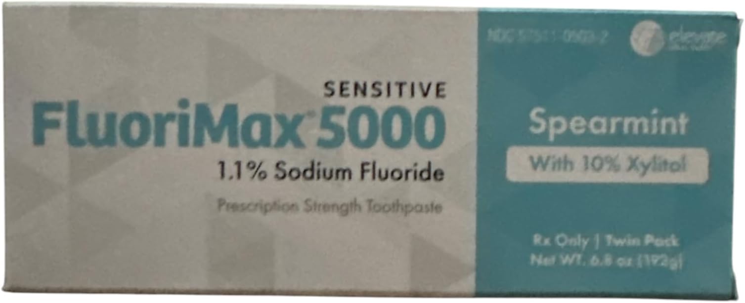 Amazon.com: Fluorimax 5000 Spearmint Sensitive Toothpaste 1.1% (2 Tubes ...
