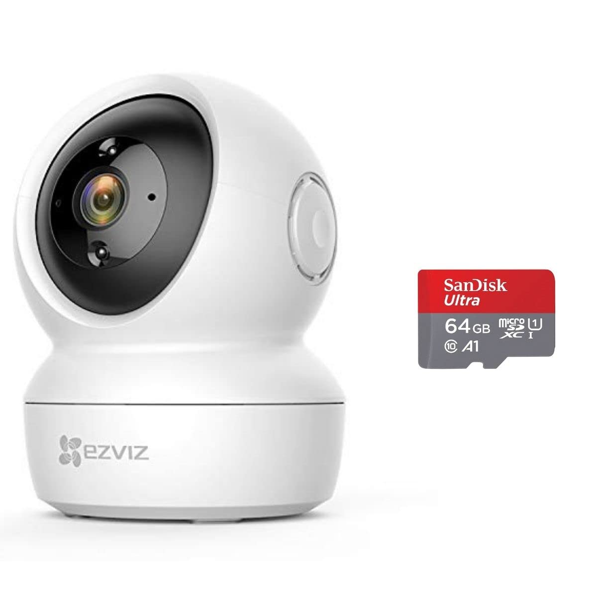 Buy EZVIZ Full HD C6N Wireless Camera with 64GB Memory Card 360⁰ View Pan Tilt Indoor Home ...