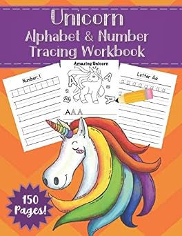 Amazon.com: Unicorn Alphabet & Number Tracing Workbook: Letter Tracing ...