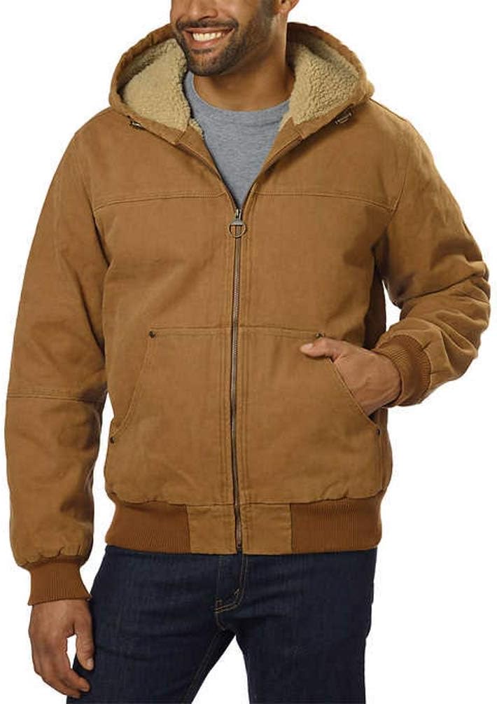 G.H. Bass & Co Men's Canvas Jacket (XLarge, Brown) at Amazon Men’s ...
