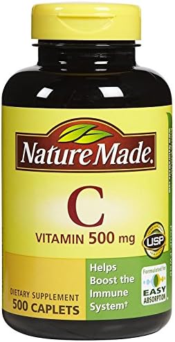Amazon.com: Nature Made Vitamin C 500 mg 500 count Caplets : Health ...