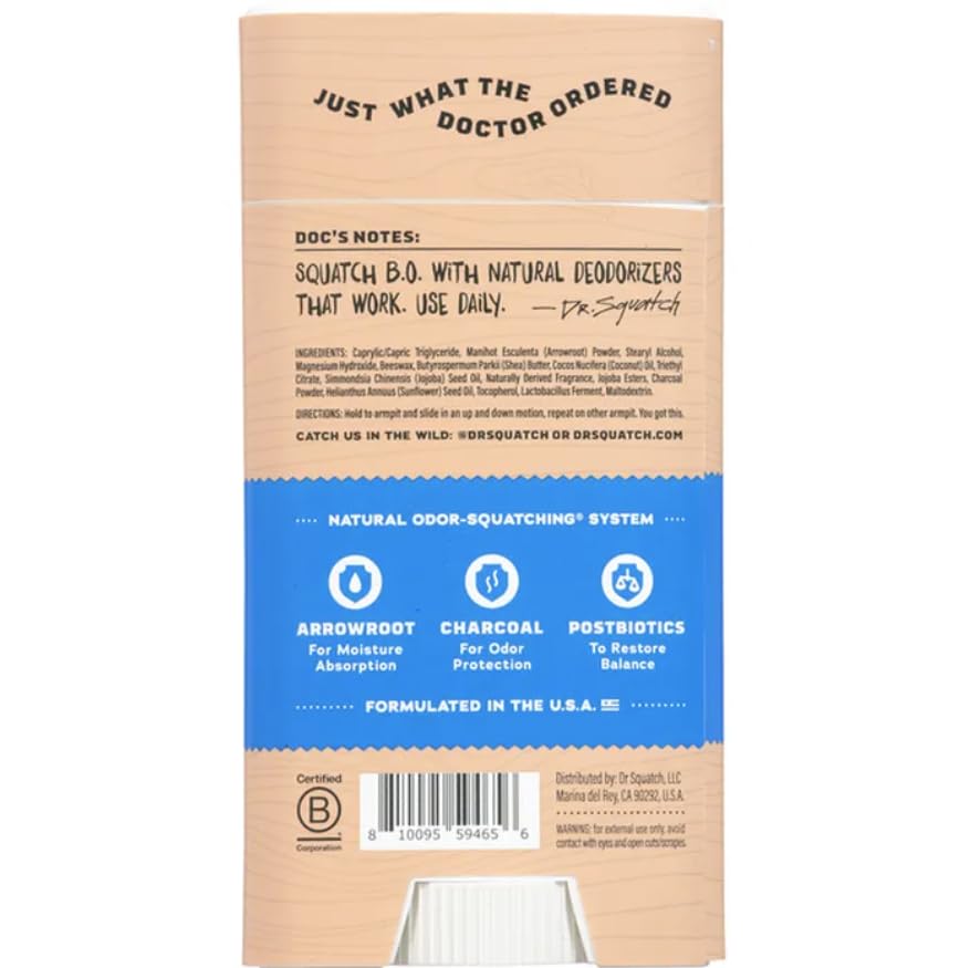 Doctor Squatch – Desodorante natural para hombres, nueva versión ...
