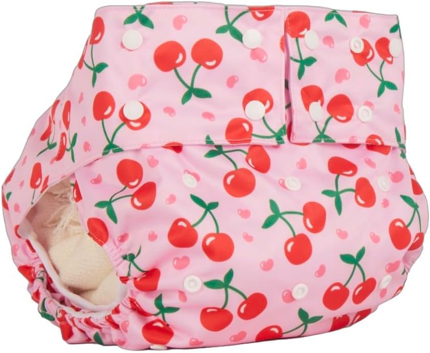 Amazon.com: ABDL Diaper Adult Printed Diaper, Unisex - Cherry and Pink ...