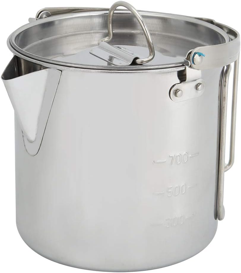 Amazon.com: AceCamp Tribal Pot Aluminum Cooking Pot with Folding Handle ...