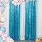 Amazon.com : ShinyBeauty Aqua Backdrop Curtains Sequin Curtains 2 ...