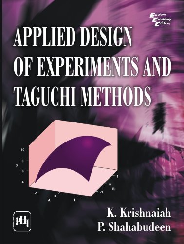 Applied Design of Experiments and Taguchi Methods (English Edition) eBook : Krishnaiah, K ...