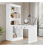 Amazon.com: Merax 83.4" Tall Storage Bookshelf Bookcase Suite 2-Piece ...