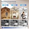 Amazon.com: Minislak 96 Inch Industrial Ceiling Fans with Light,Black ...