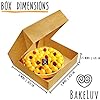 Amazon.com: BAKELUV 8x8x2.5 Bakery Boxes with Window | Brown, 25 PCS ...
