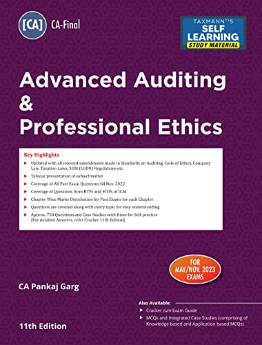 Taxmanns Advanced Auditing And Professional Ethics Paper 3 Audit Most | Desertcart INDIA