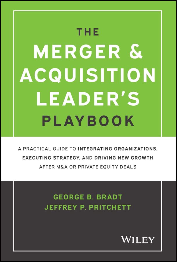 Amazon.com: The Merger & Acquisition Leader's Playbook: A Practical ...