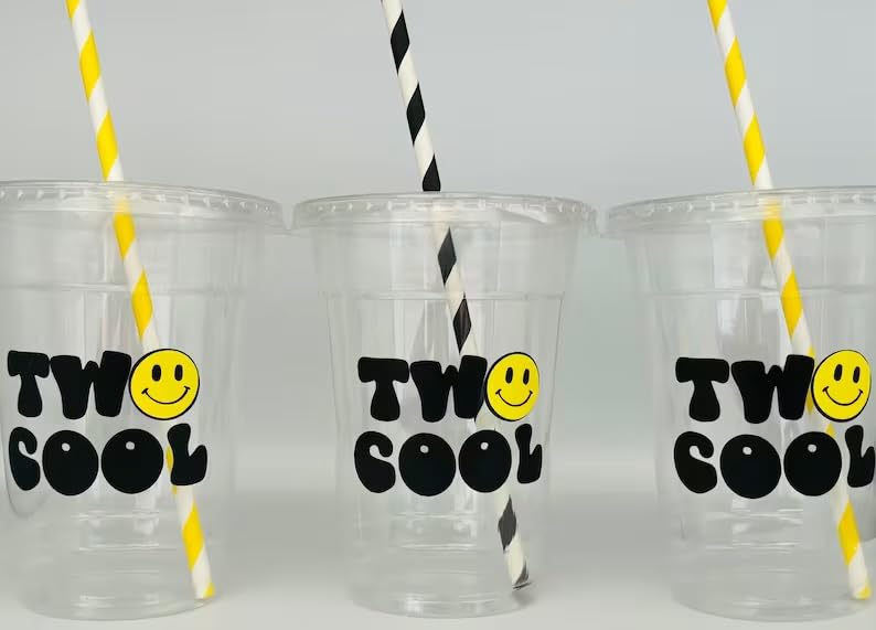 Amazon.com: Two Cool Party Cups, Two Cool Birthday Party, 2nd Birthday ...