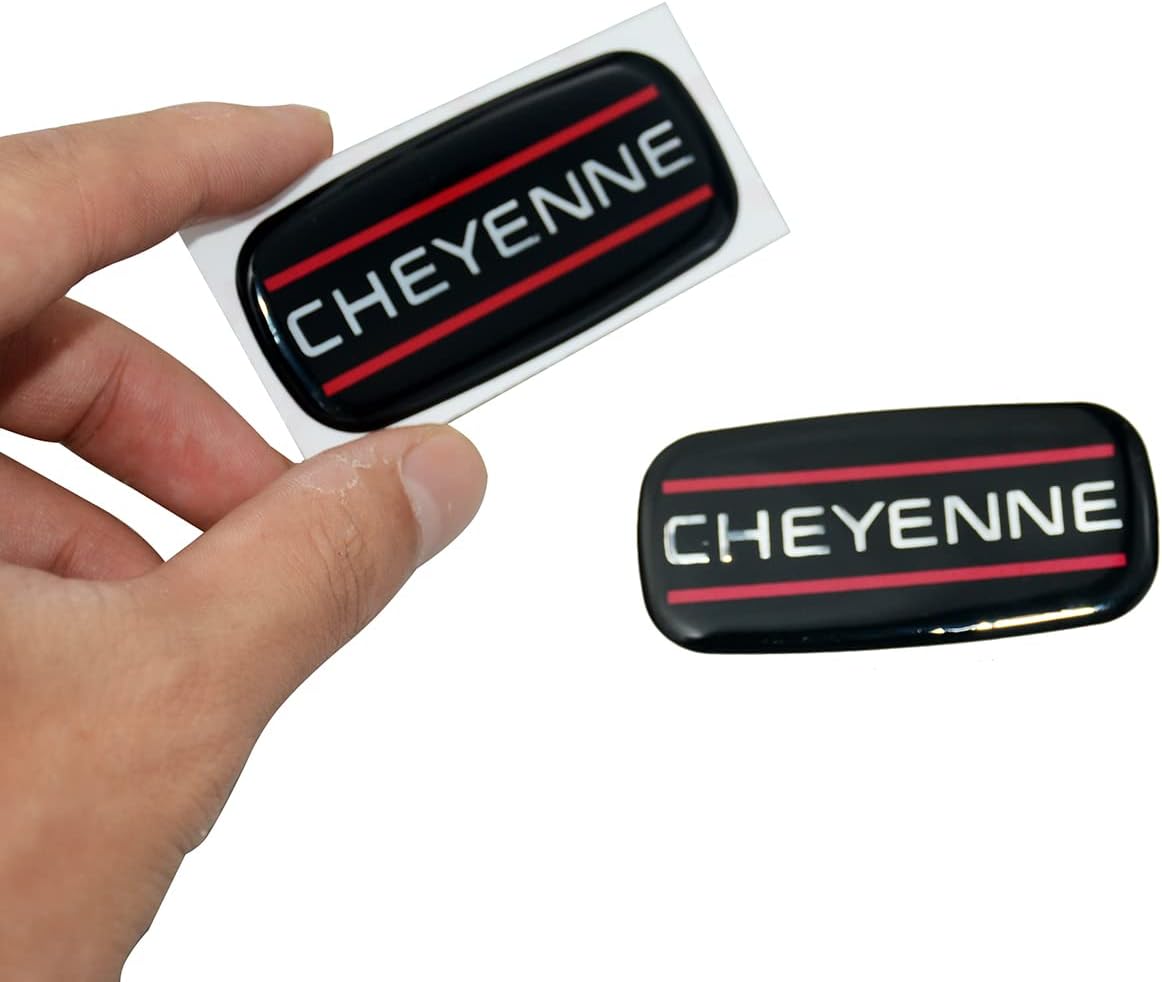 Amazon.com: 2Pc Cheyenne Cab Emblem Badge Logo Roof Pillar Replacement ...