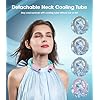Amazon.com: LEMOISTAR Portable Neck Fan, Hands Free Bladeless Fan, 360 ...