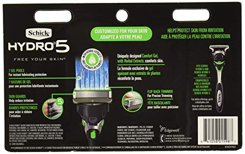 Snapklik.com : Schick Hydro 5 Mens Sensitive Razor Blade Refills 12 Count