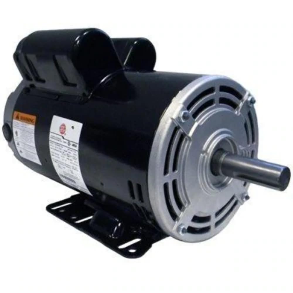 U.S. Motors US Motors Air Compressor, 5 HP, 1-Phase, 3450 RPM Motor ...