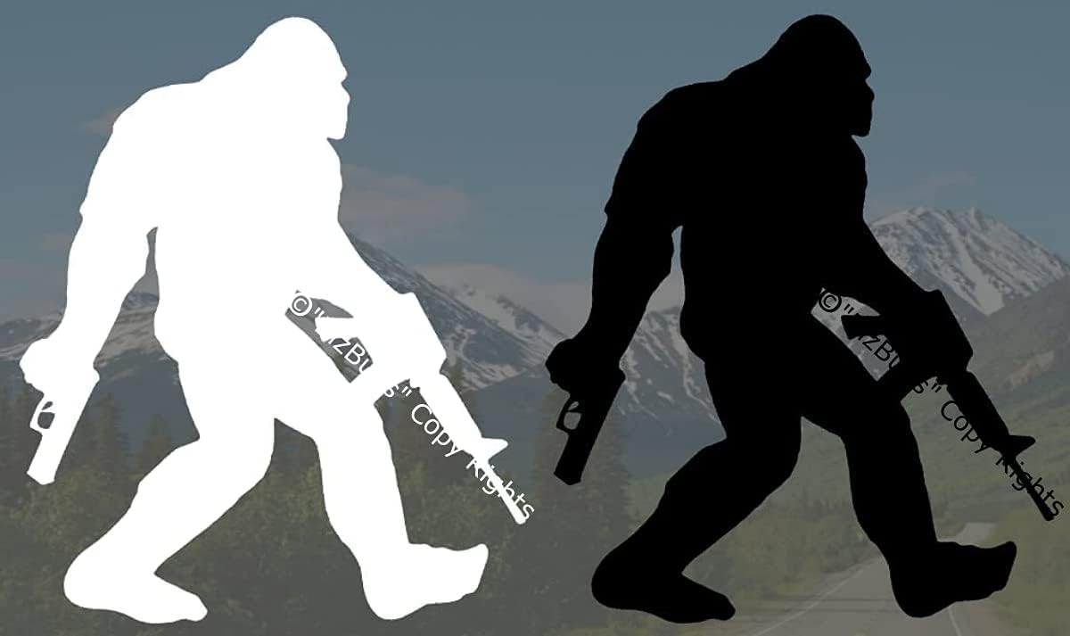 Amazon.com: (2 Pack) Bigfoot Guns Decal Carrying AR/NRA Guns Decal ...