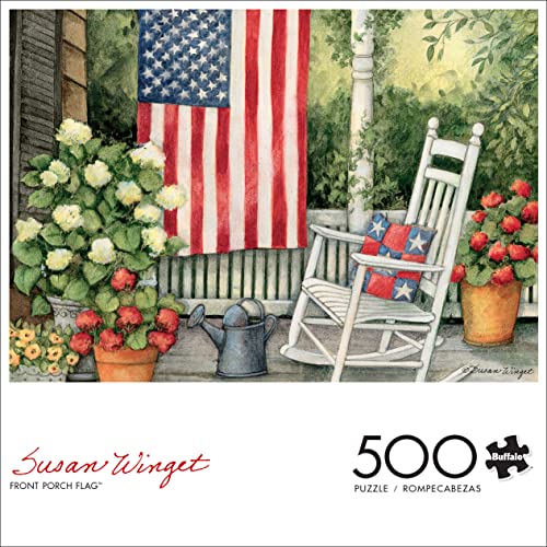 Buffalo Games – Susan Winget – Front Porch Flag – 500 Piece Jigsaw ...