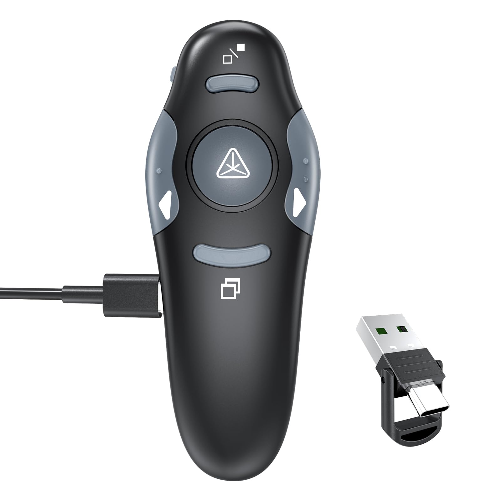 Amazon.com: [2 in 1 USB C + Rechargeable] Presentation Clickers ...