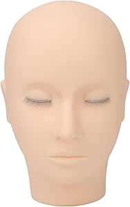 Amazon.com: Lash Mannequin Head, 3 Layers Soft Silicone Makeup Practice ...