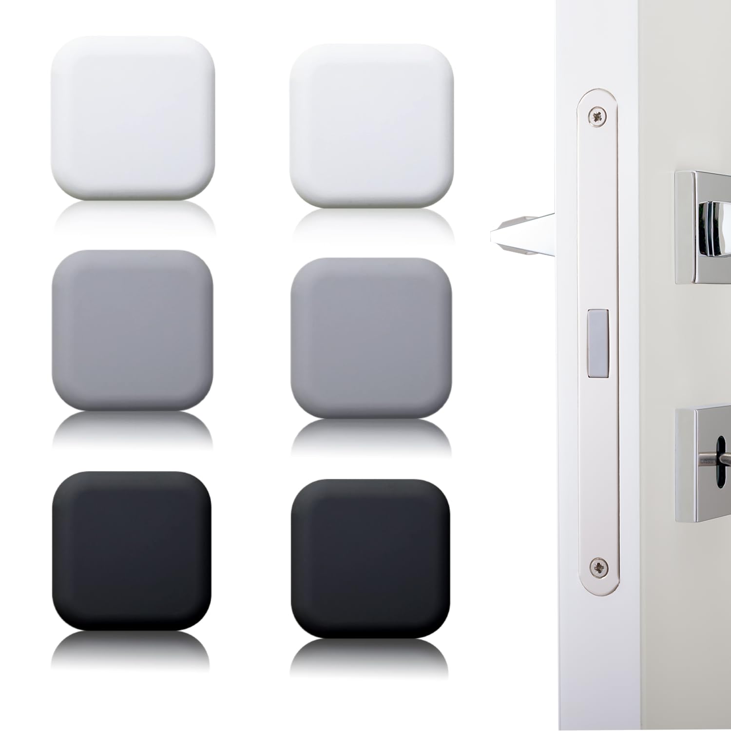 Amazon.com: Door Knob Wall Protector 6pcs, Door Stopper Wall Protector ...