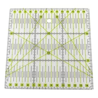 Amazon.com: Yocimango 6X 6-inch Quilting Ruler Square Non-Slip Acrylic ...