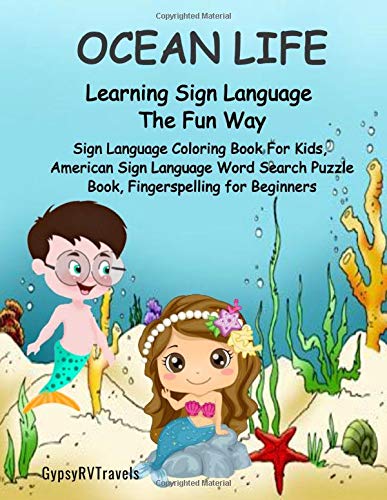 Ocean Life-Learning Sign Language The Fun Way: Sign Language Coloring ...