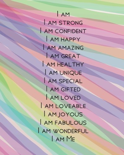I am I am Strong I am confident: Positive affirmation Journal Wide ...