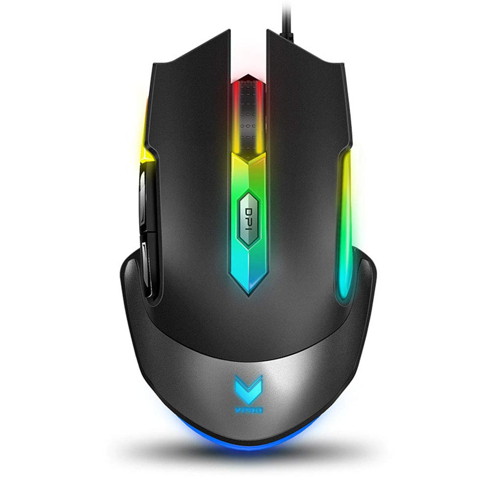H Mousewired Gaming Mouse Rgb Spectrum Backlit Ergonomic Mice 7 ...