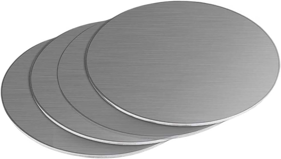 Amazon.com: MoUnw Stainless Steel Circular Plates 304 Round Sheets Disc ...