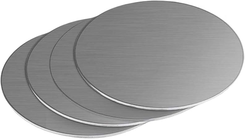 Amazon.com: MoUnw Stainless Steel Circular Plates 304 Round Sheets Disc ...