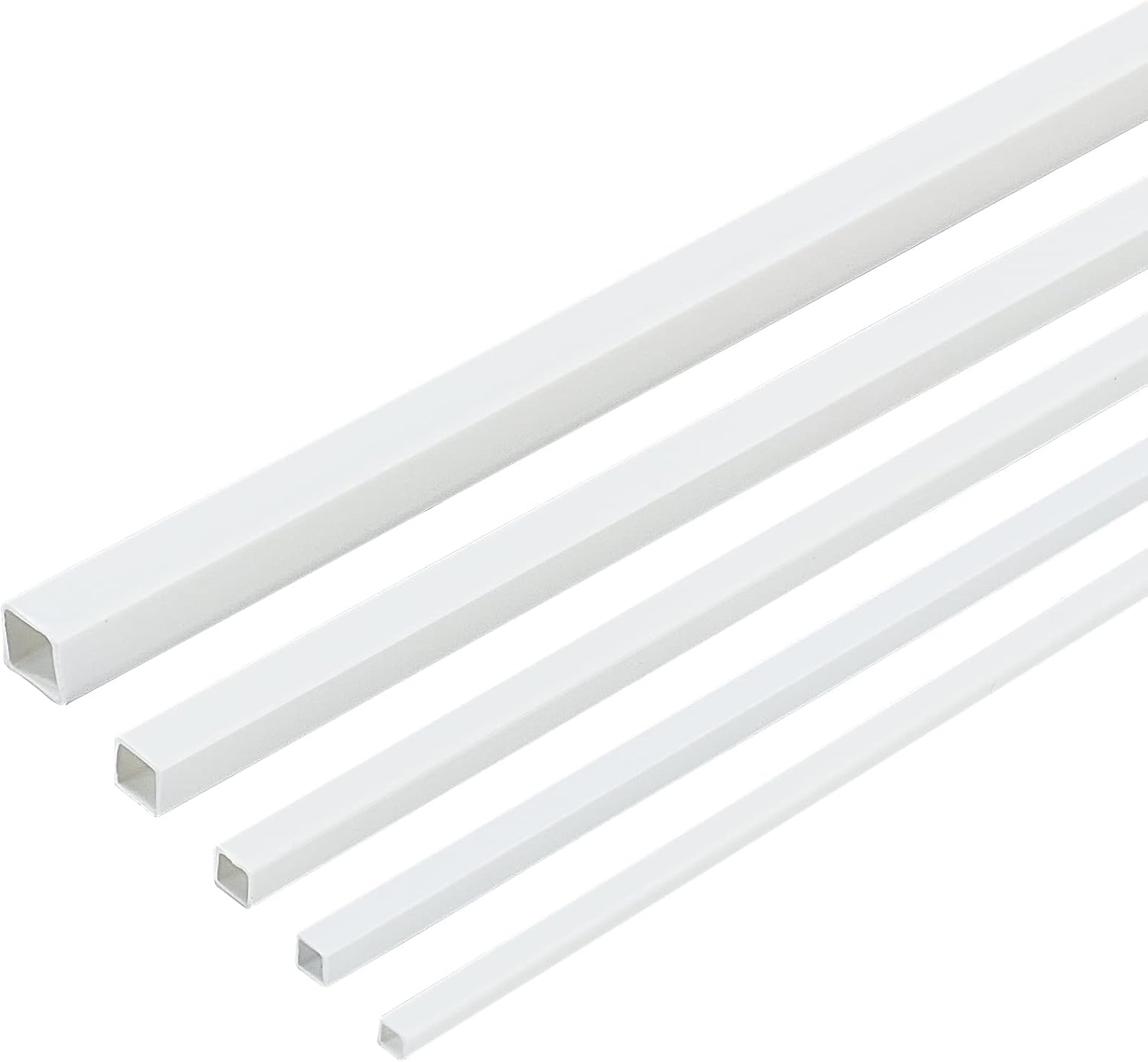 Amazon.com: OLYCRAFT 30pcs ABS Plastic Square Bar Rods White Plastic ...
