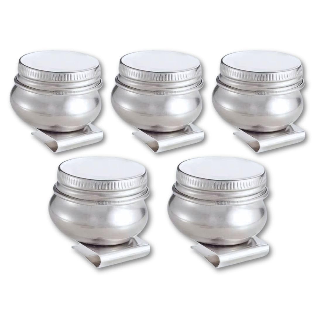 Amazon.co.jp: TK.Felly 油壷 油絵 油彩 油壺 シングルタイプ 筆洗器 ふた付き 漏れ防止 (5個セット) : ホビー