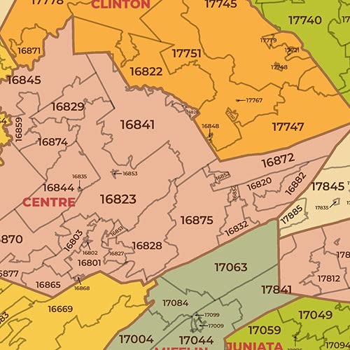 Pennsylvania Zip Code Map Pdf Pennsylvania Zip Code Map With Counties