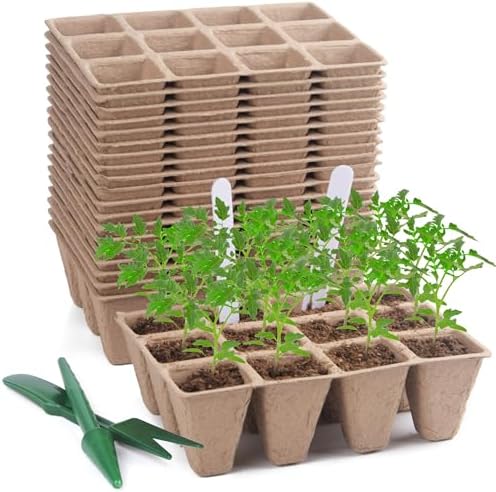 Amazon.com : SYITCUN 320 Cells Seed Starter Tray, 20 Pack Seed Starter ...