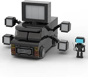 Amazon.com: Skibi Toilet Cars Action Figure Building Kit, Upgraded TV ...
