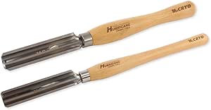Hurricane Turning Tools, CryoCut Series, Two Piece M2 Cryo Spindle Roughing Gouge Set (3/4" and ...