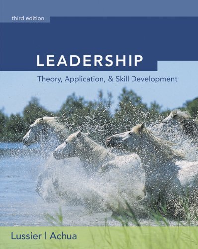 Leadership (with InfoTrac) by Robert N. Lussier (2006-02-01): Robert N ...
