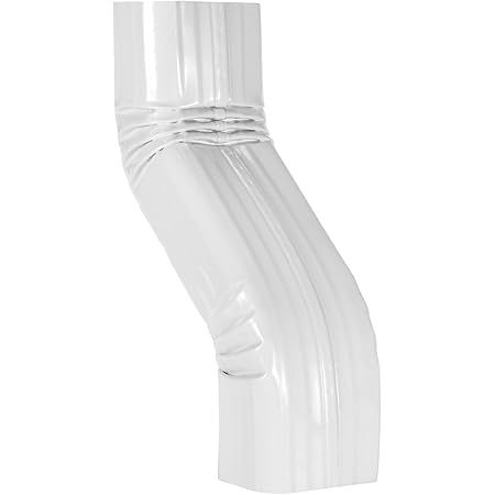 VYH Downspout Leader Gutter Offset 3x4 White (Gloss) Aluminum .[Offset ...