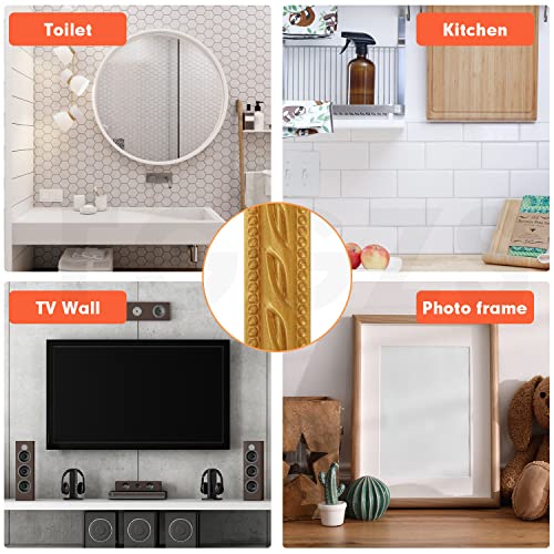 Edgestrips Flexible PVC Moulding Trim Self Adhesive Strips , 25/32 Inch ...