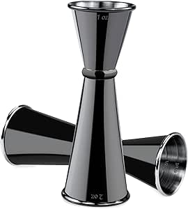 Amazon.com: 304 Stainless Steel Cocktail Double Jigger Japanese Style Measuring Oz Cup Bar Tool ...
