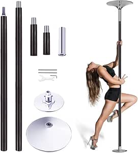 Amazon.com : WAHHWF Silicone Dance Pole - Adjustable Height Spinning ...
