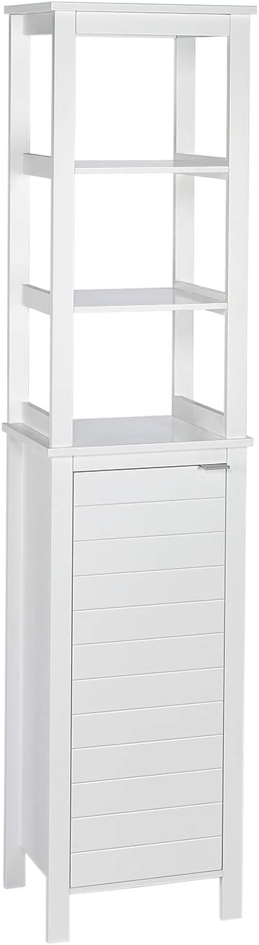 Amazon.com: RiverRidge Home Madison Collection Open Shelves-White Linen ...