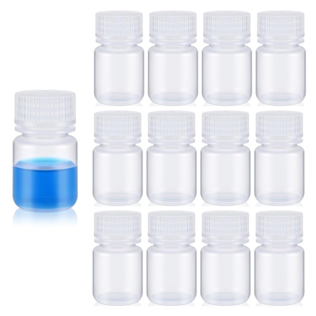 Spylx Plastic Sample Bottles 30ml, Laboratory Grade Polypropylene Wide ...